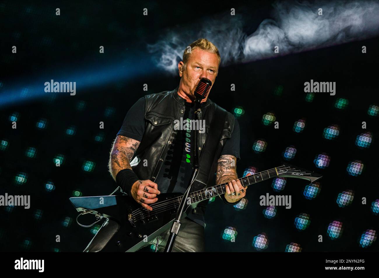 ARLINGTON, TX - JUNE 16: Lead singer James Hetfield of Metallica ...