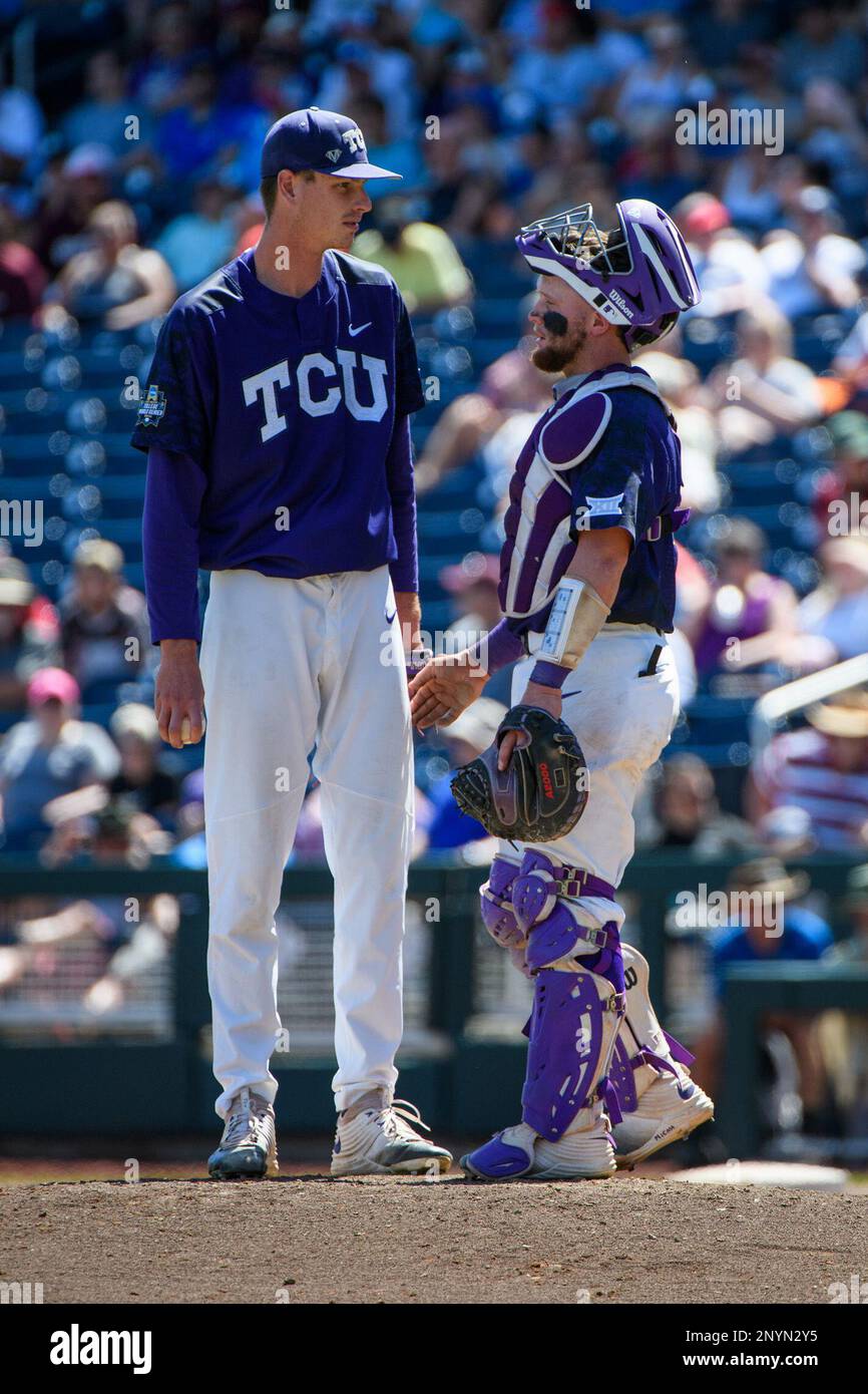 June 20, 2017 - Omaha, NE U.S. - TCU starting pitcher Brian Howard #44 ...