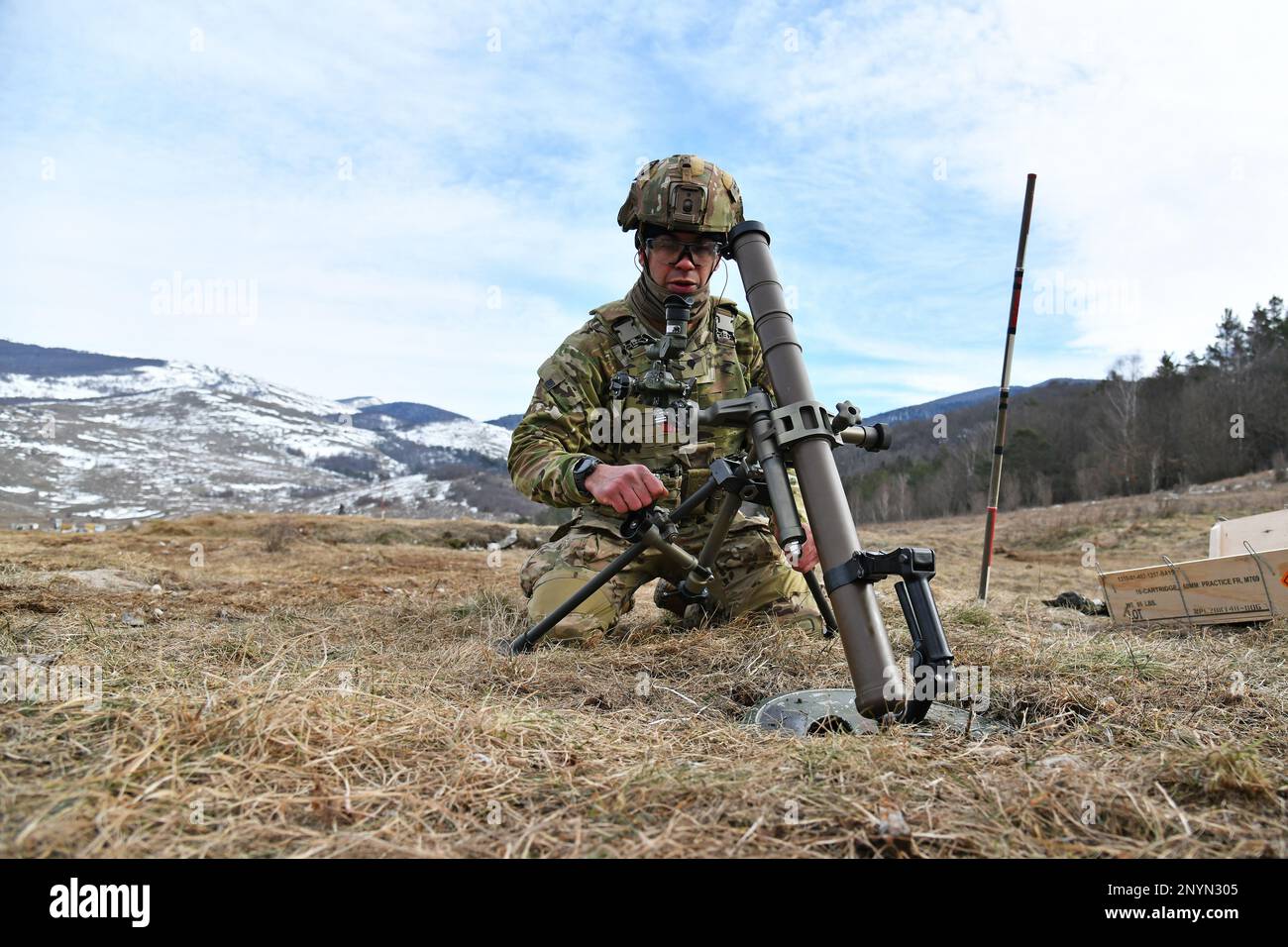 A U.S. Army Paratrooper assigned to 2nd Battalion, 503rd Infantry Regiment, 173rd Airborne ...