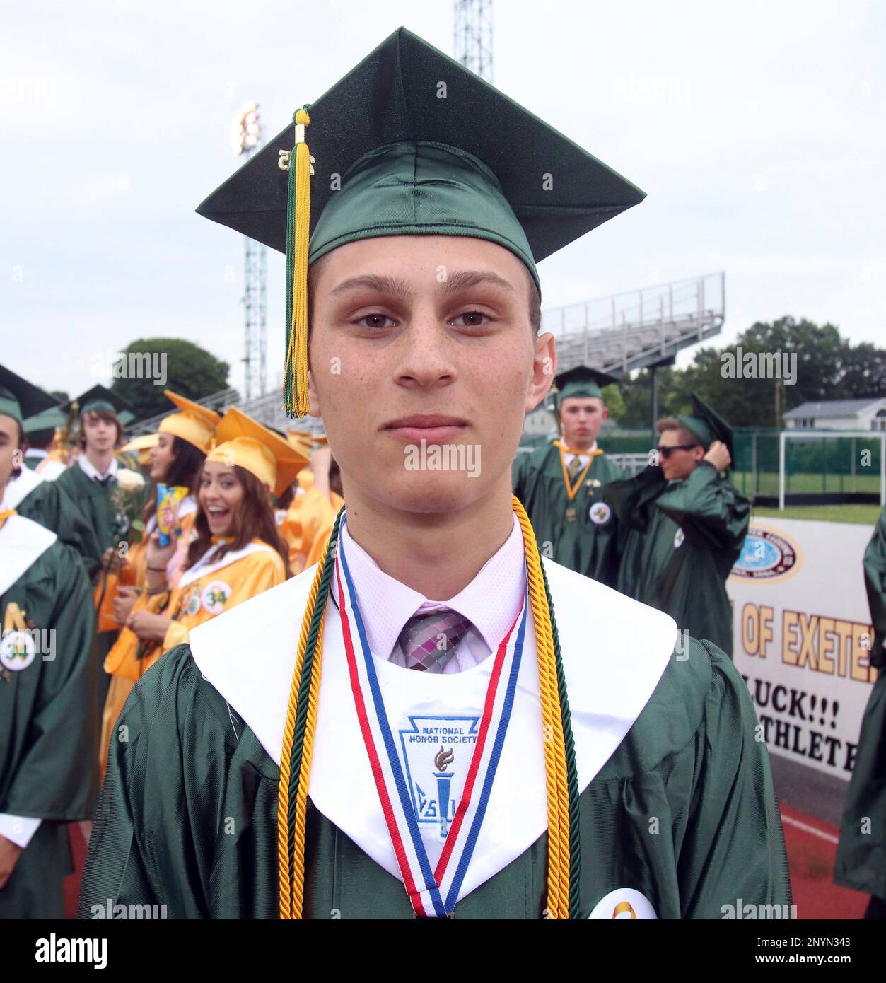 In this Friday, June 16, 2017 photo, Wyoming Area 2017 Class President ...