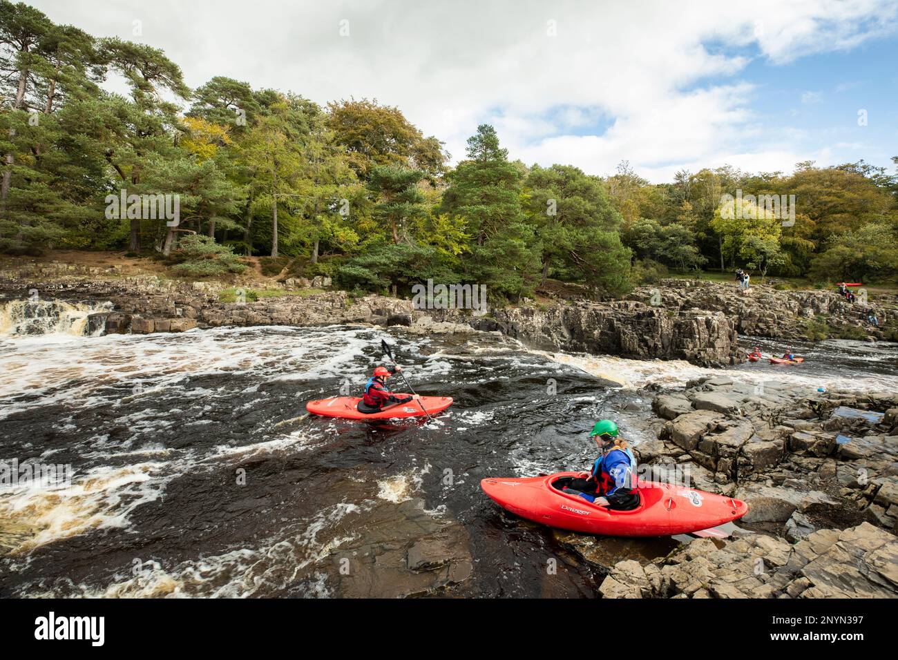 Low Force Middleton in teesdale County Durham Stock Photo - Alamy