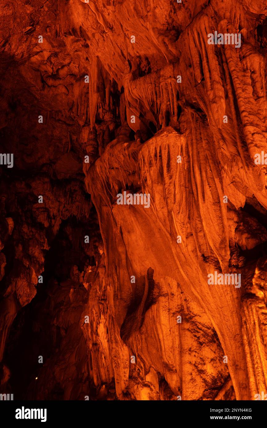 Touristic Bulak Mencilis cave with walking path. Safranbolu, Karabuk ...