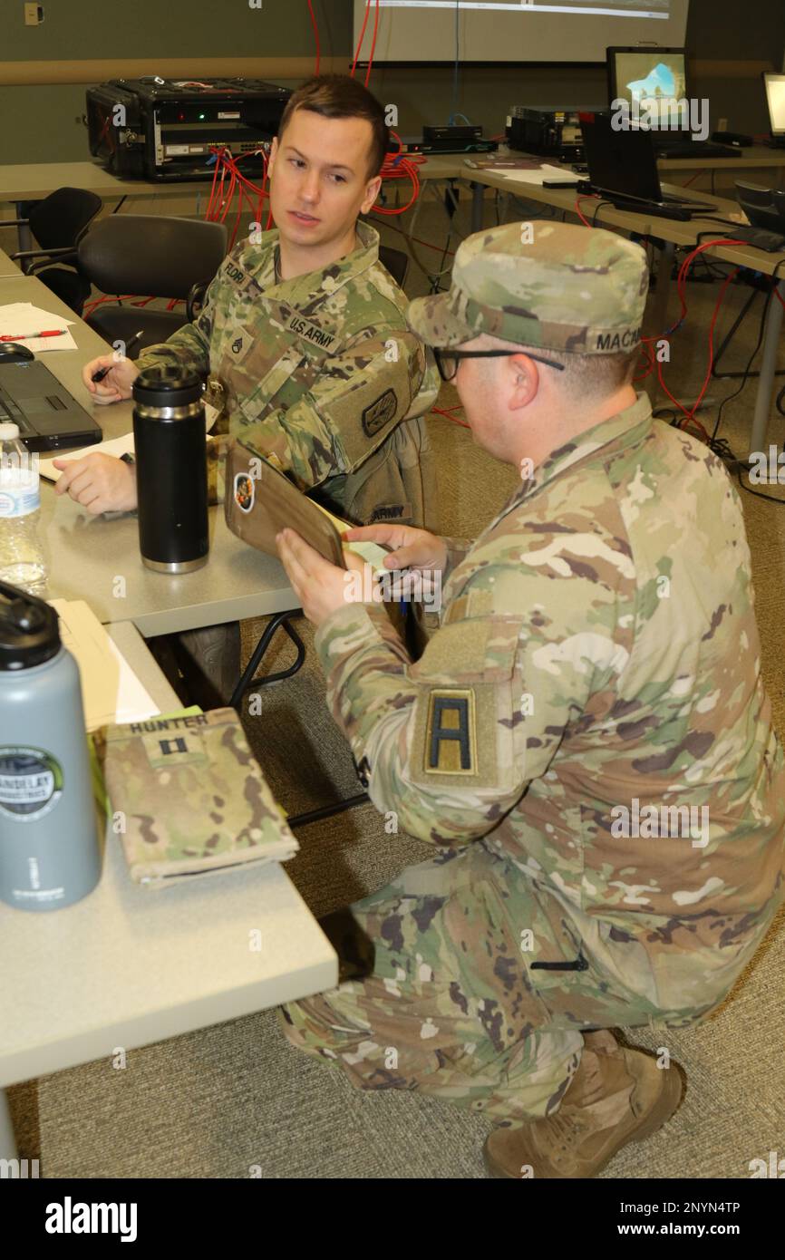 U.S. Army Sgt. 1st Class Kevin McAdams, a digital master gunner ...