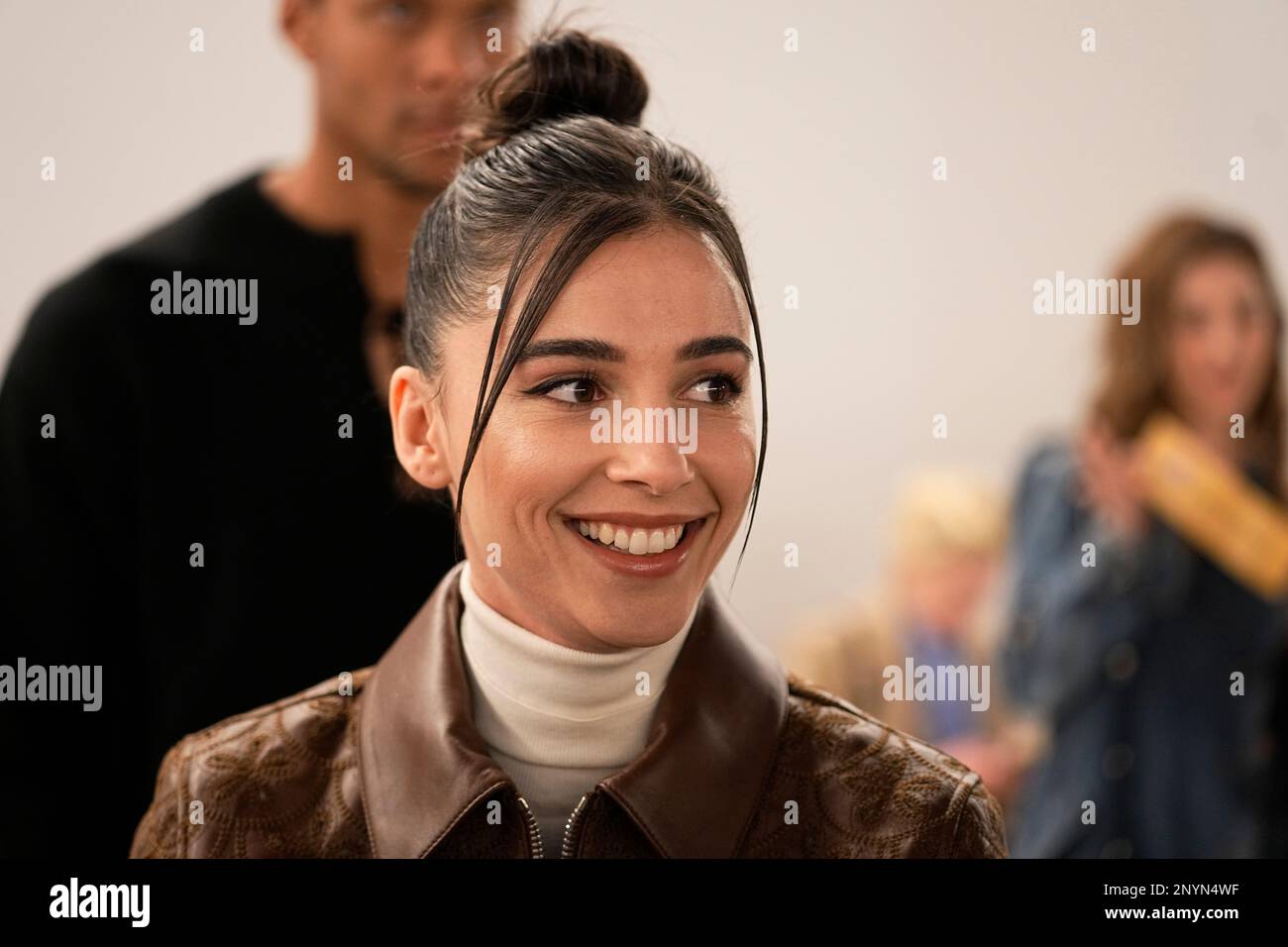 Naomi Scott attends the Chloe Fall/Winter 2023-2024 ready-to-wear ...