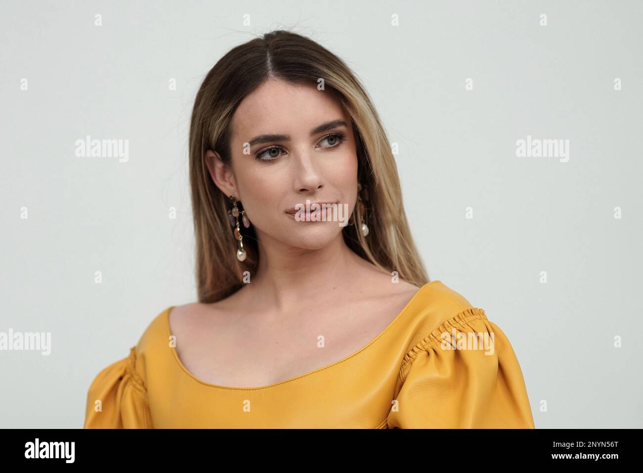 Emma Roberts poses for photographers upon arrival at the Chloe Fall ...