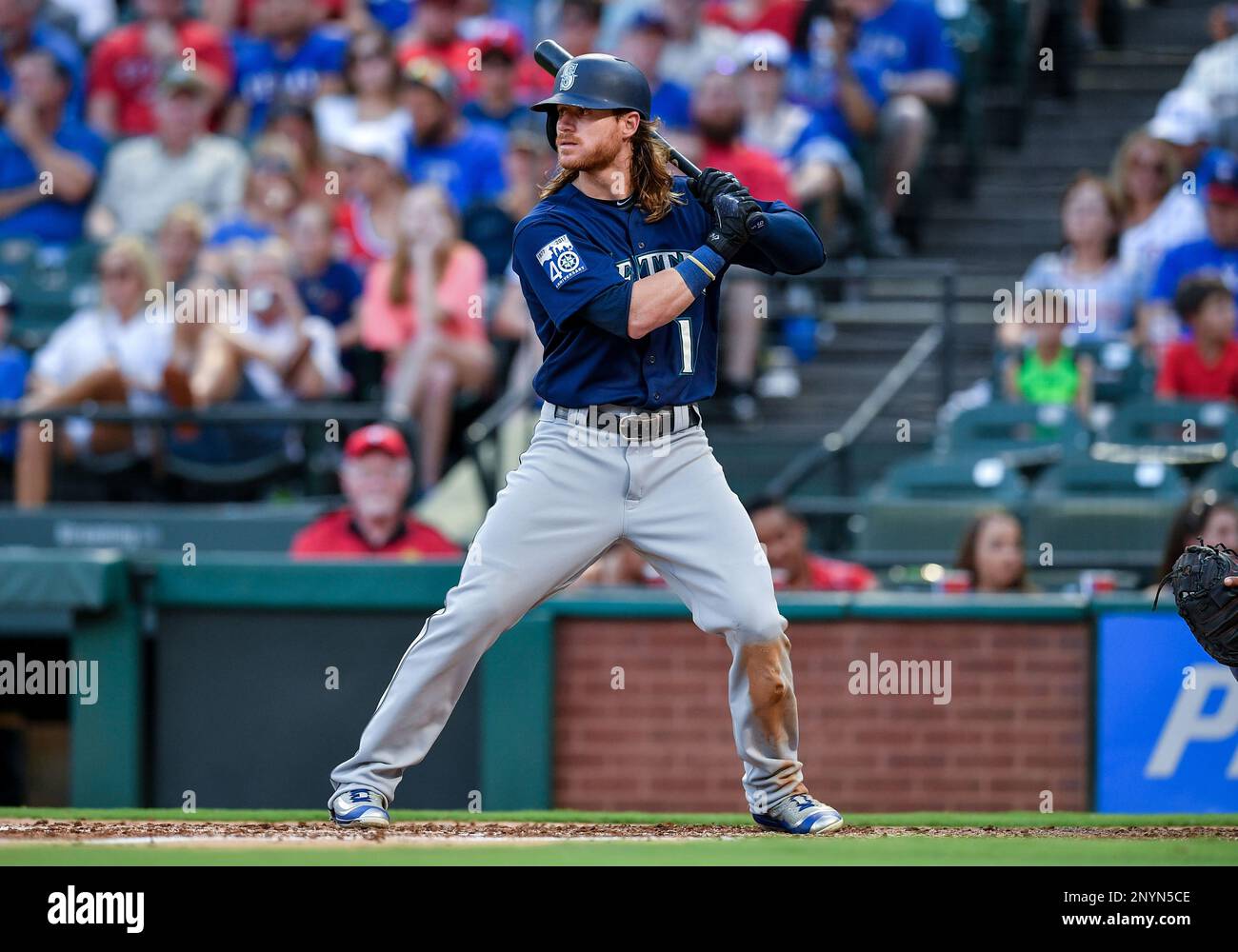 June 16th, 2017:.Seattle Mariners right fielder Ben Gamel (16) at bat ...