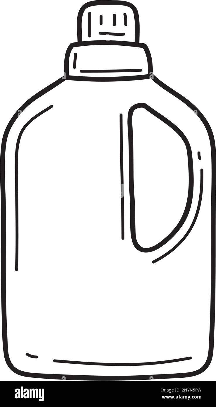 detergent bottle cleaning doodle Stock Vector Image & Art - Alamy