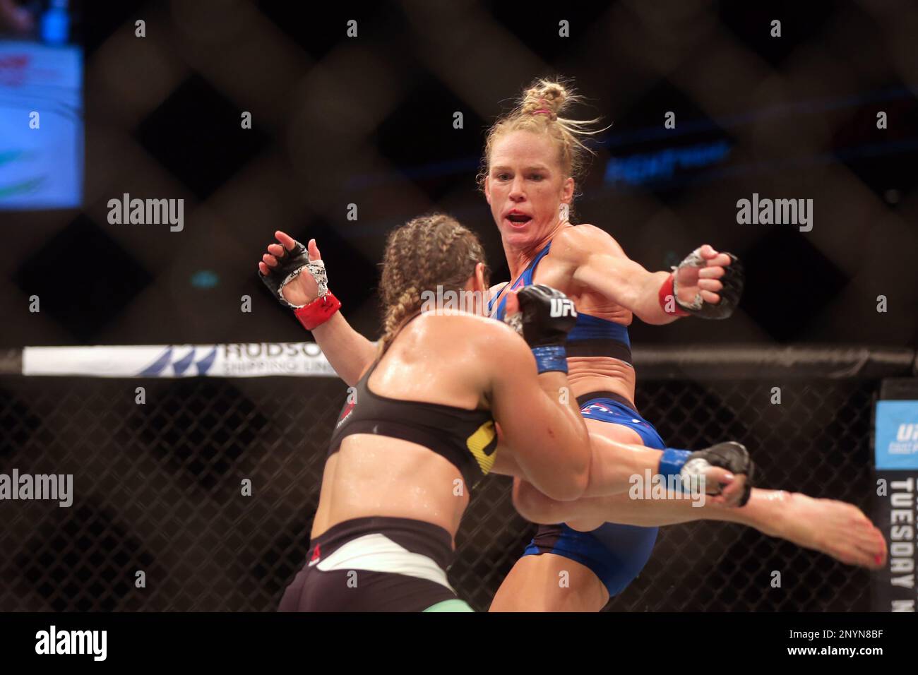 Ultimate Fighting Championship (UFC) Singapore Fight Night. (In Blue ...