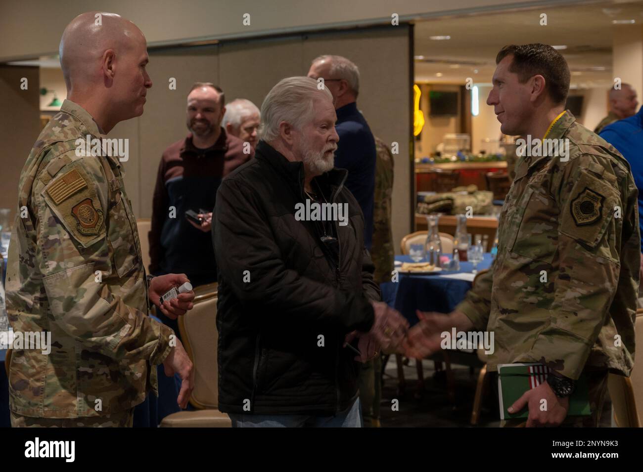 Maj. Gen. Michael Lutton, 20th Air Force commander, and members of Team ...
