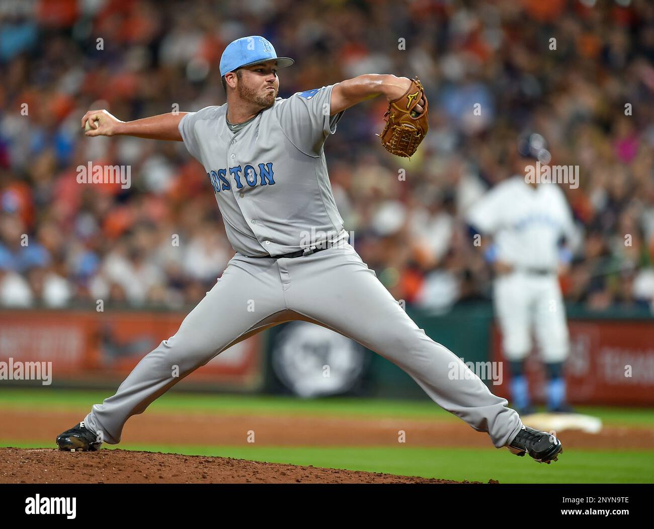 June 17, 2017: Boston Red Sox relief pitcher Austin Maddox (64) during ...