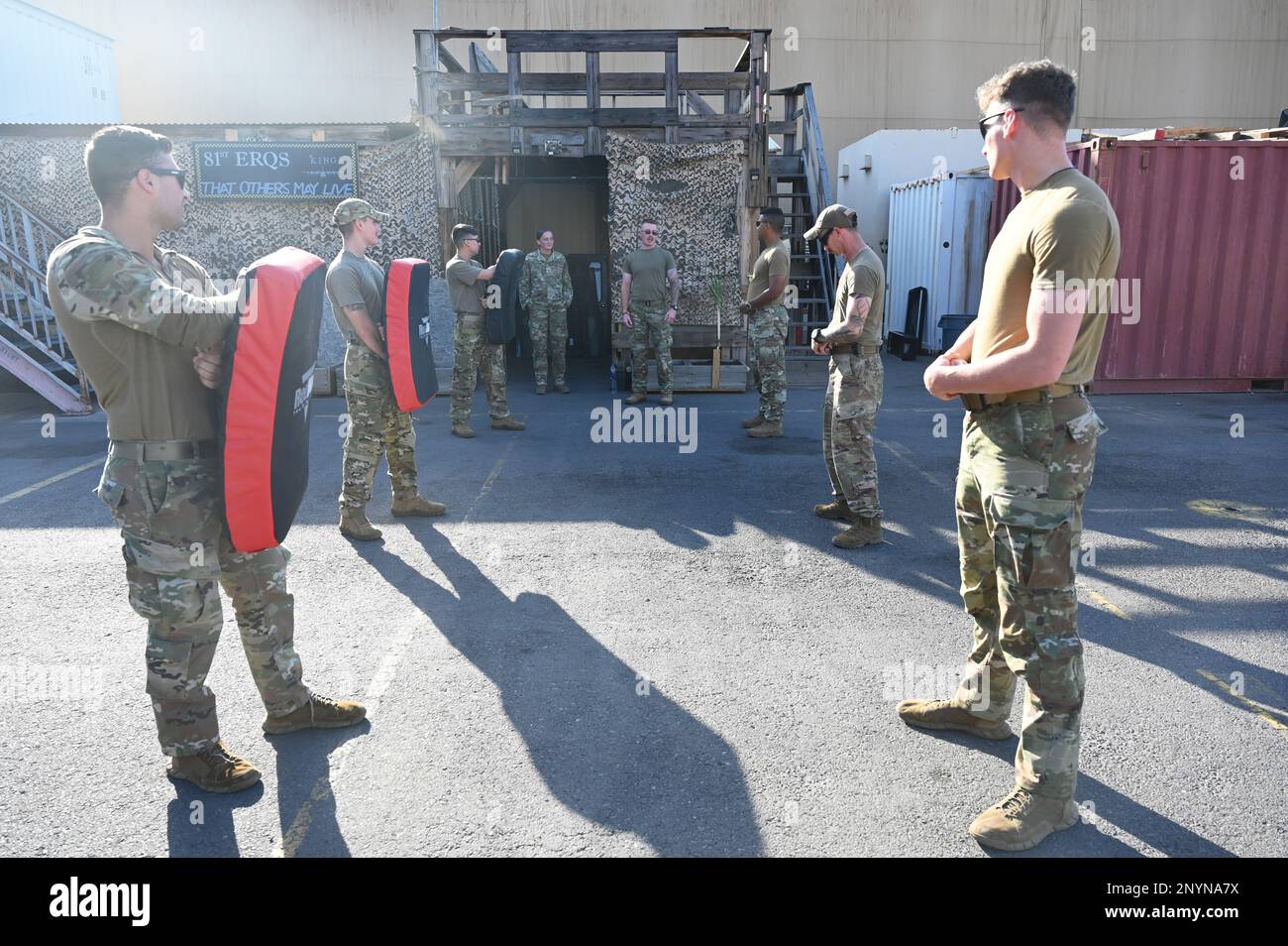 U.S. Air Force Fly-Away Security Team (FAST) personnel from the 726th ...