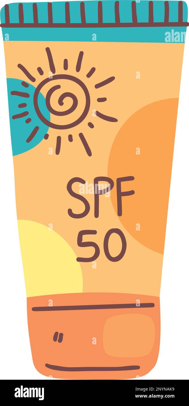 blocker solar cream tube Stock Vector Image & Art - Alamy