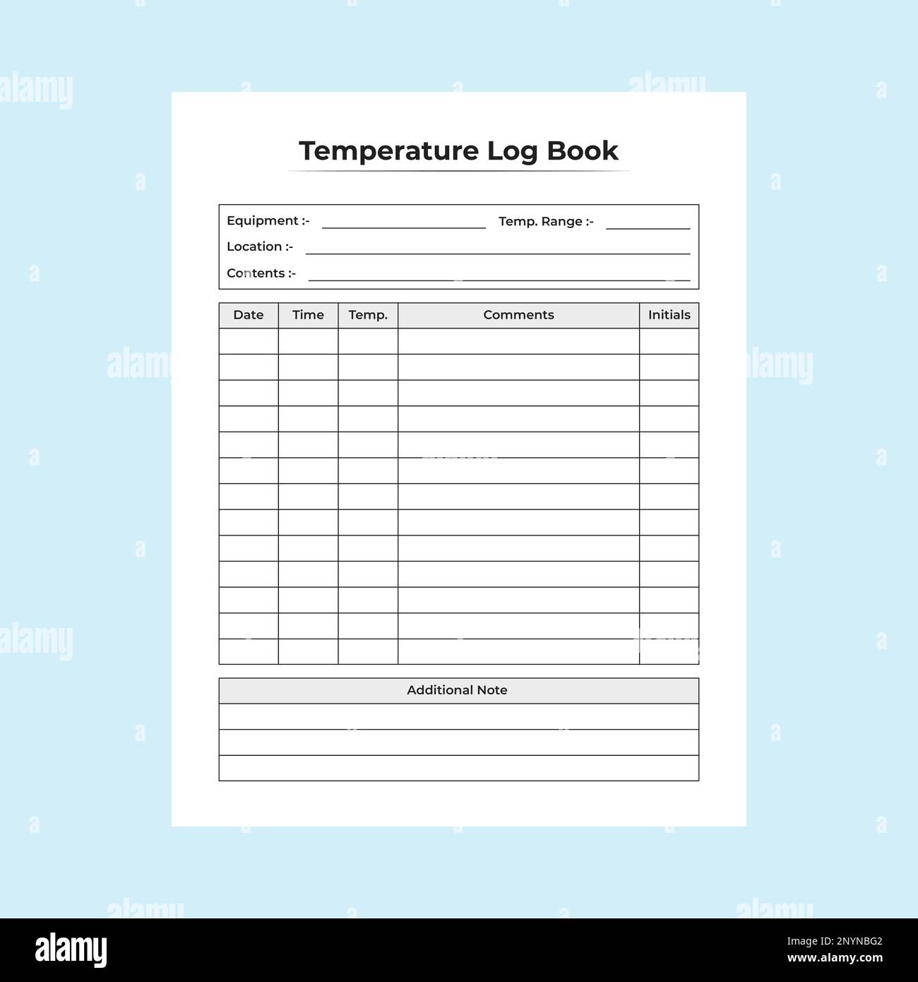 Temperature tracker KDP interior journal. Patient body heat tracker and ...