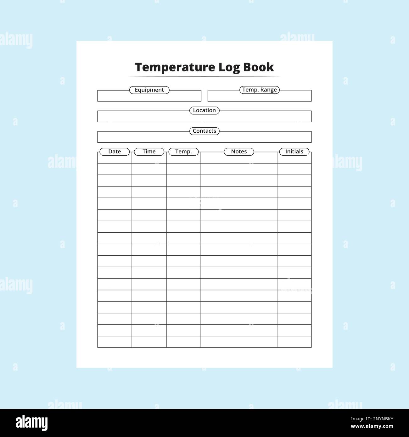 Temperature log book hi-res stock photography and images - Alamy
