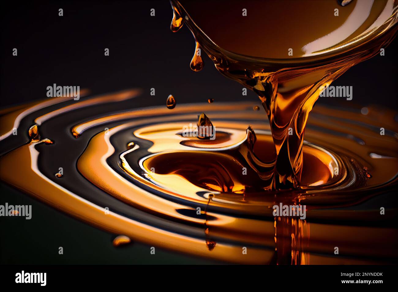 Car motor oil background, pouring liquid fuel bubble Stock Photo - Alamy