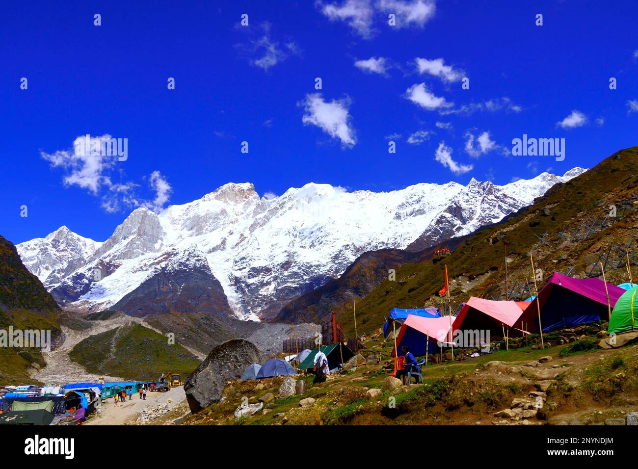 Kedarnath mountain range of himalaya Stock Photo - Alamy
