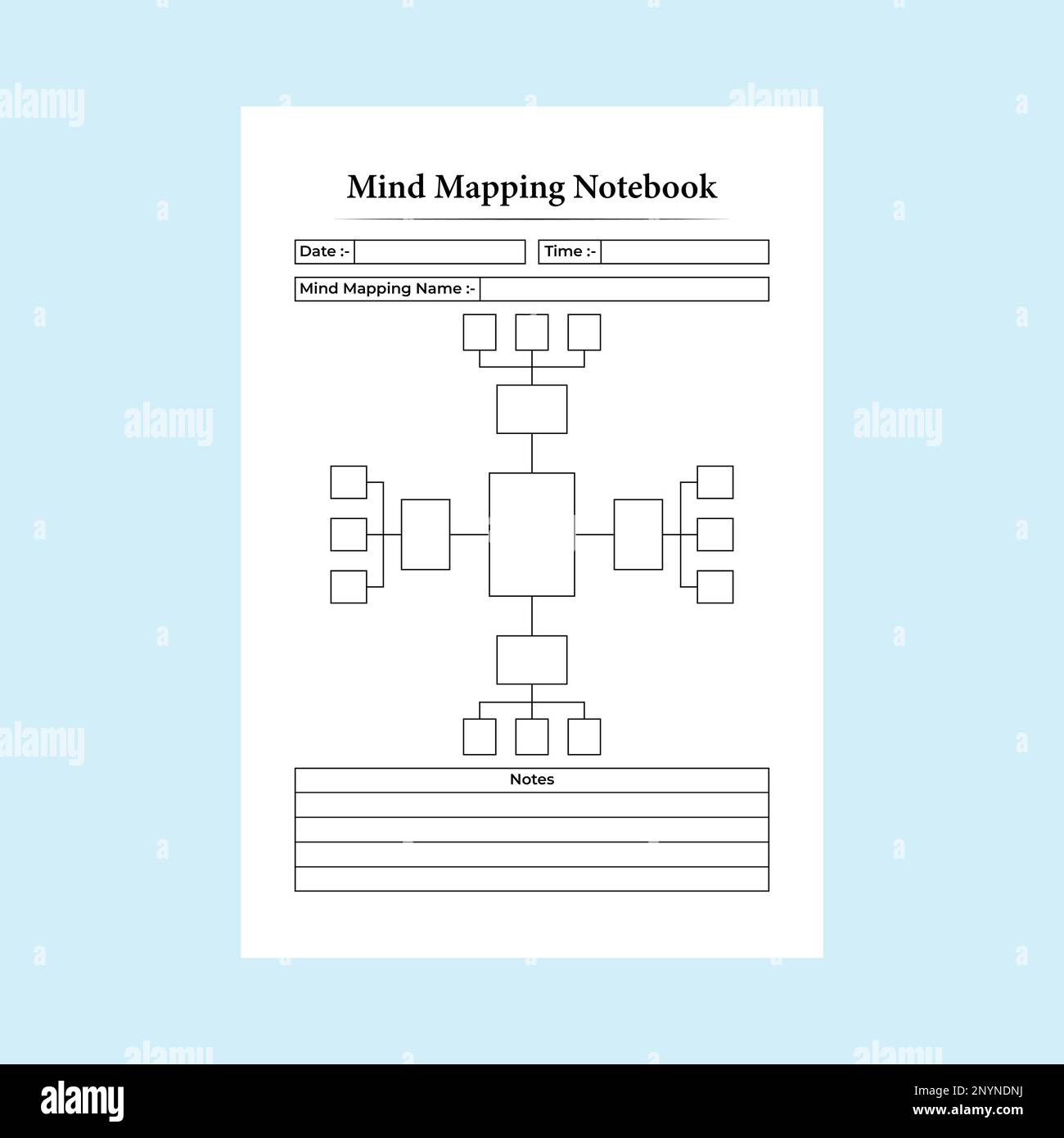 Mind information planner template KDP interior. Daily activity planner ...