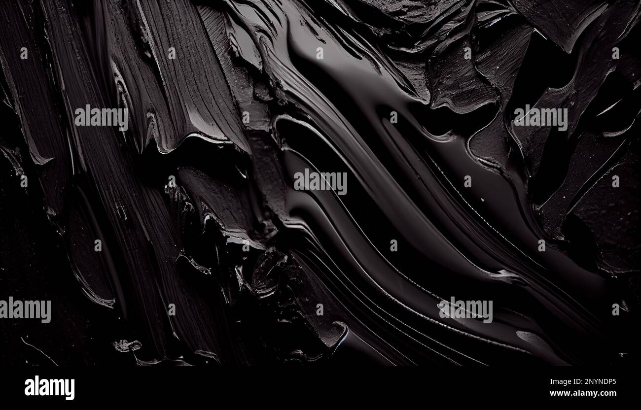 liquid black oil close up background, industrial texture Stock Photo ...