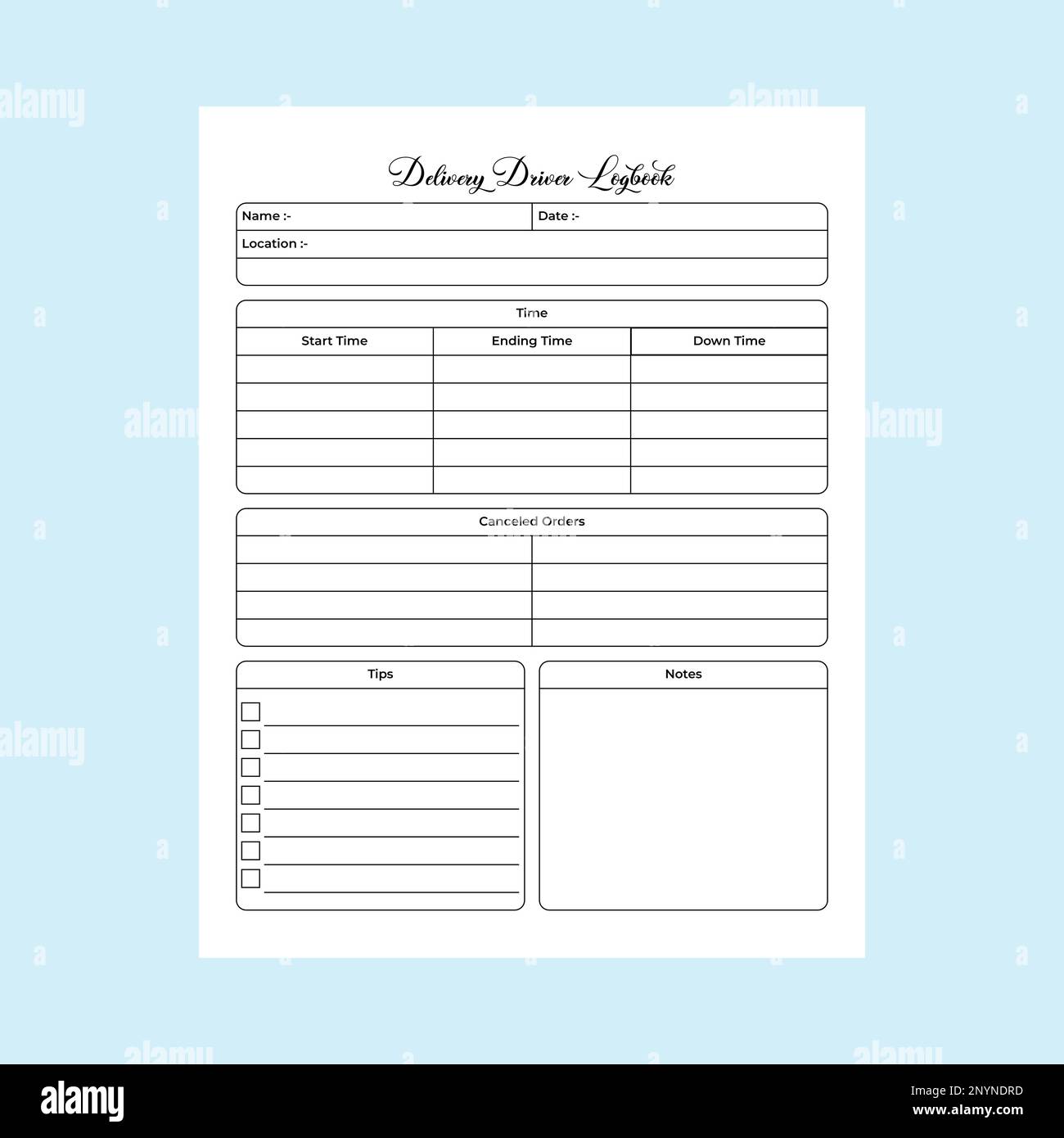 Delivery info checker Stock Vector Images - Alamy