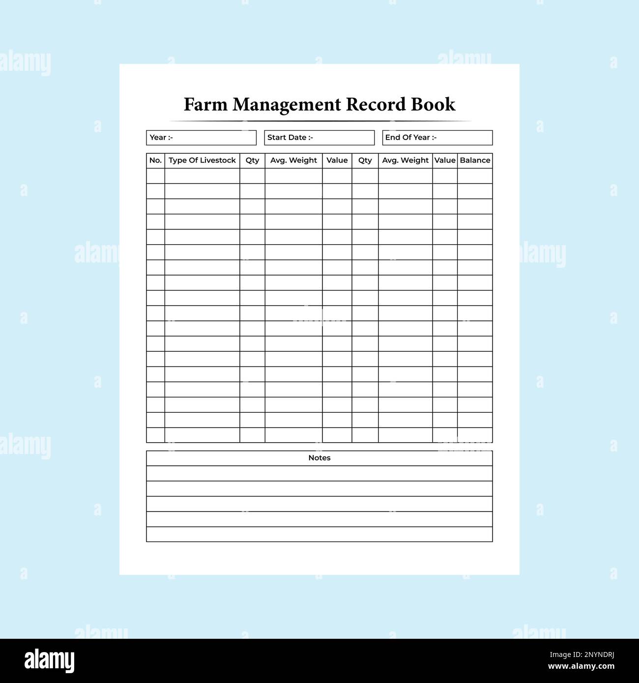 Farm management notebook KDP interior. Farm information checker and ... Farm management notebook KDP interior. Farm information checker and ...