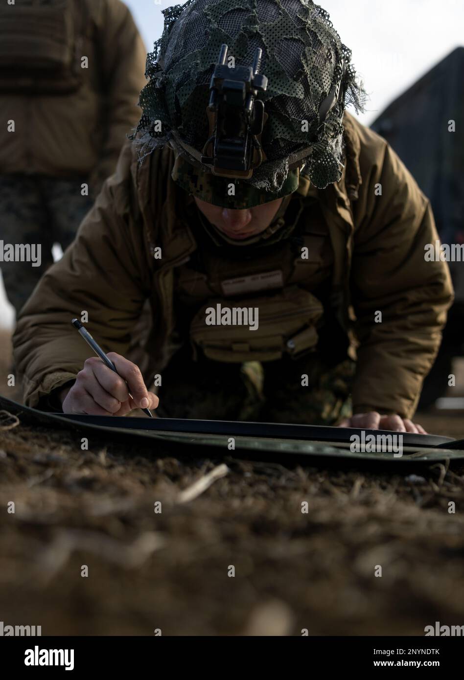 U.S. Marine Corps Cpl. Jesus Manriquez, a mortarman with 3d Light ...