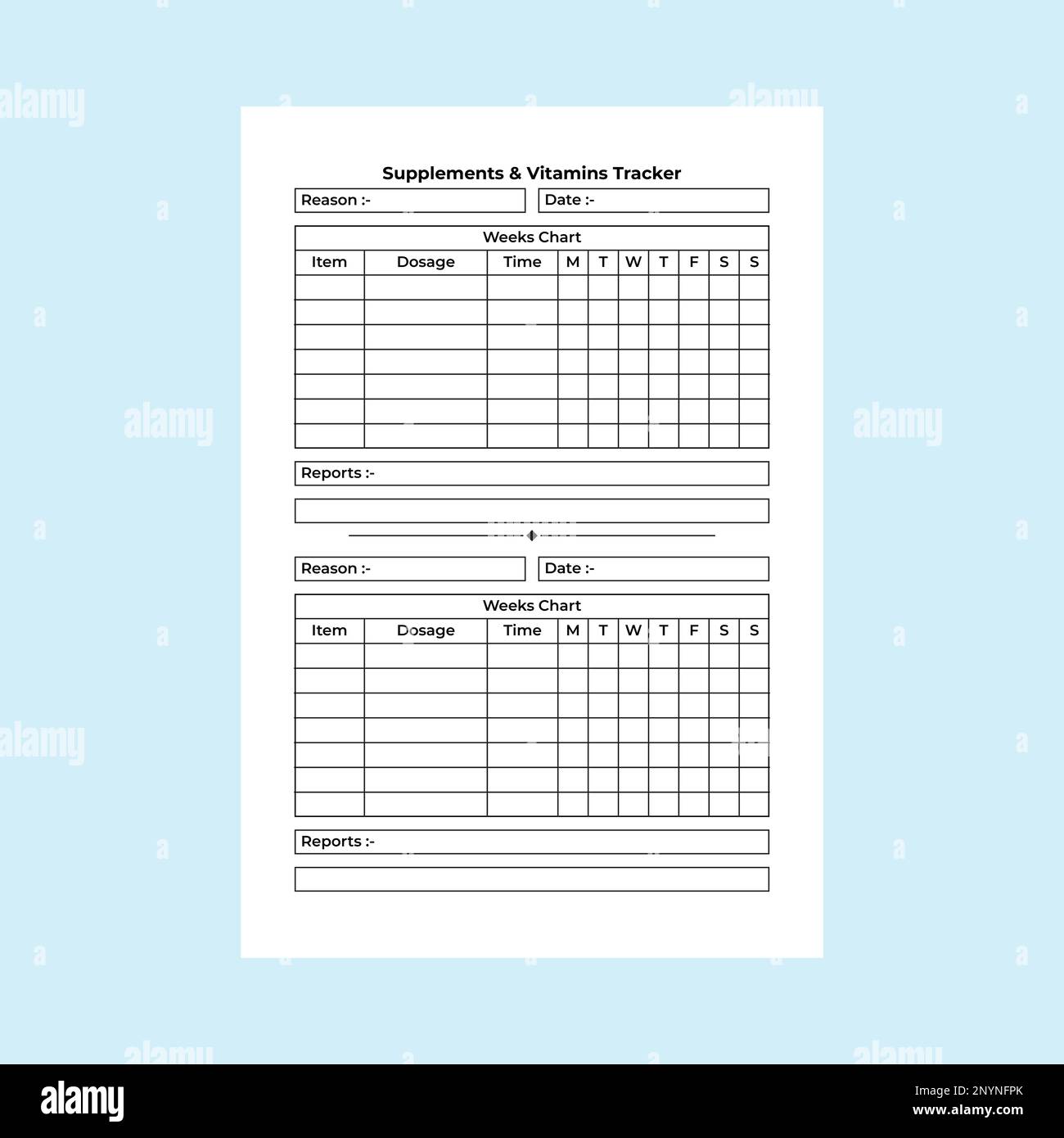 Medication tracker Stock Vector Images - Alamy
