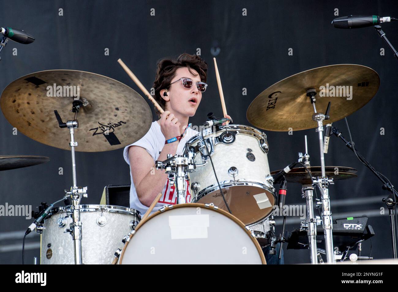 Jason Sechrist of Portugal. The Man performs during the BottleRock Napa ...