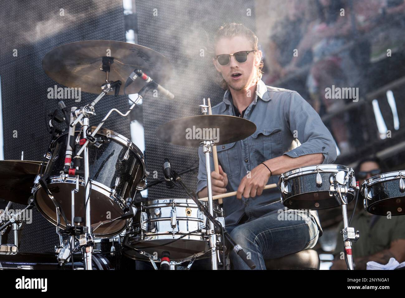 Mark Pontius of Foster The People performs during the BottleRock Napa ...