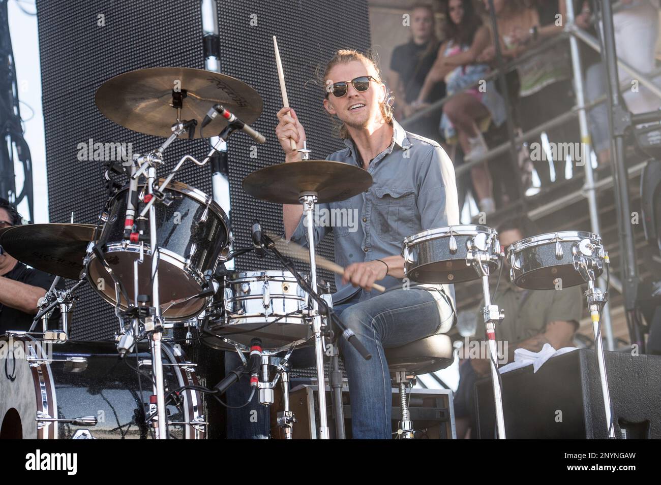 Mark Pontius of Foster The People performs during the BottleRock Napa ...
