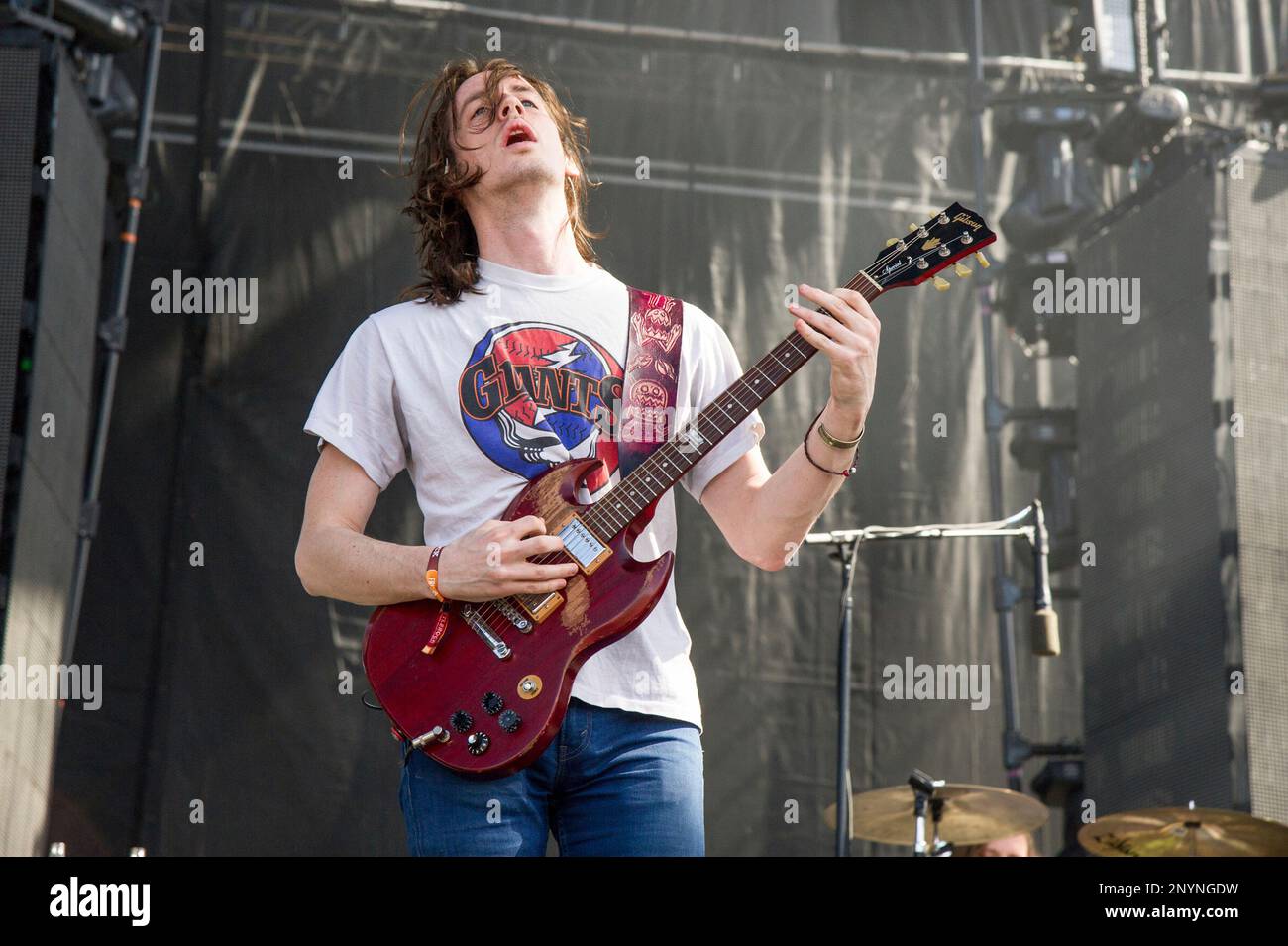 Matthan Minster of Cage The Elephant performs during the BottleRock ...