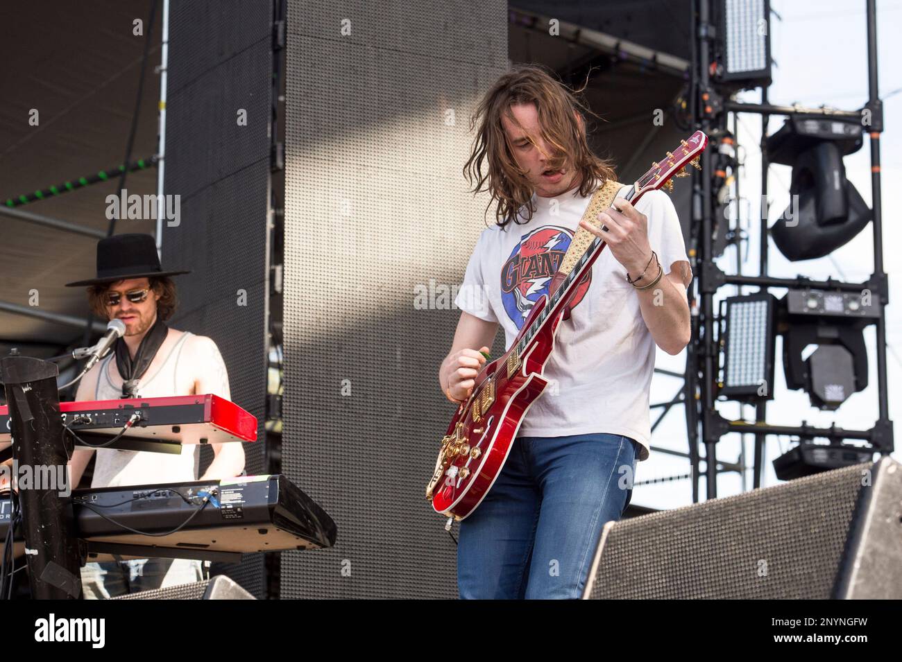 Matthan Minster of Cage The Elephant performs during the BottleRock ...