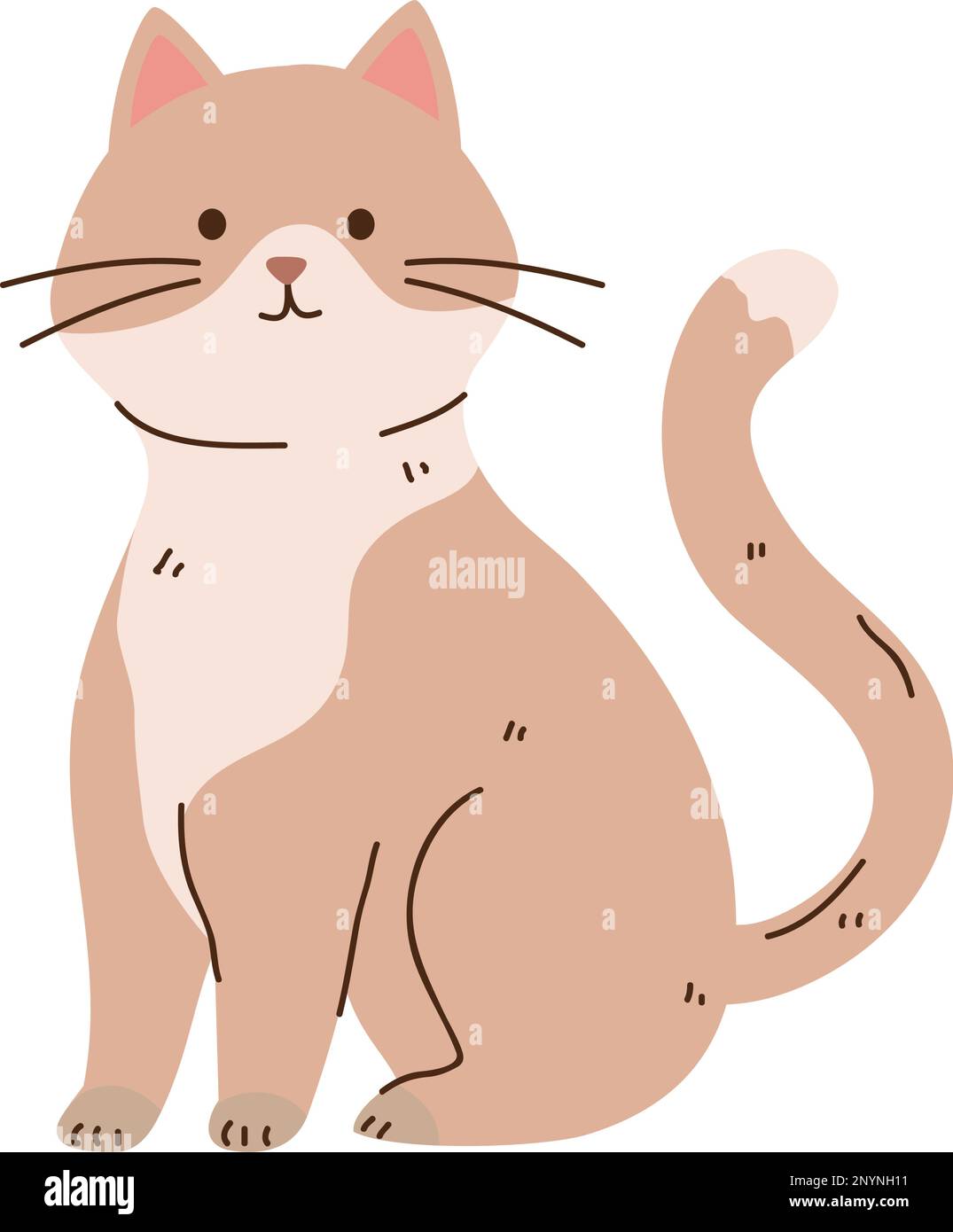 beige and white cat Stock Vector Image & Art - Alamy
