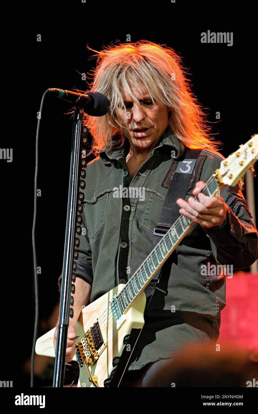 C.C. DeVille of Poison performs at Riverbend Music Center on July 2 ...