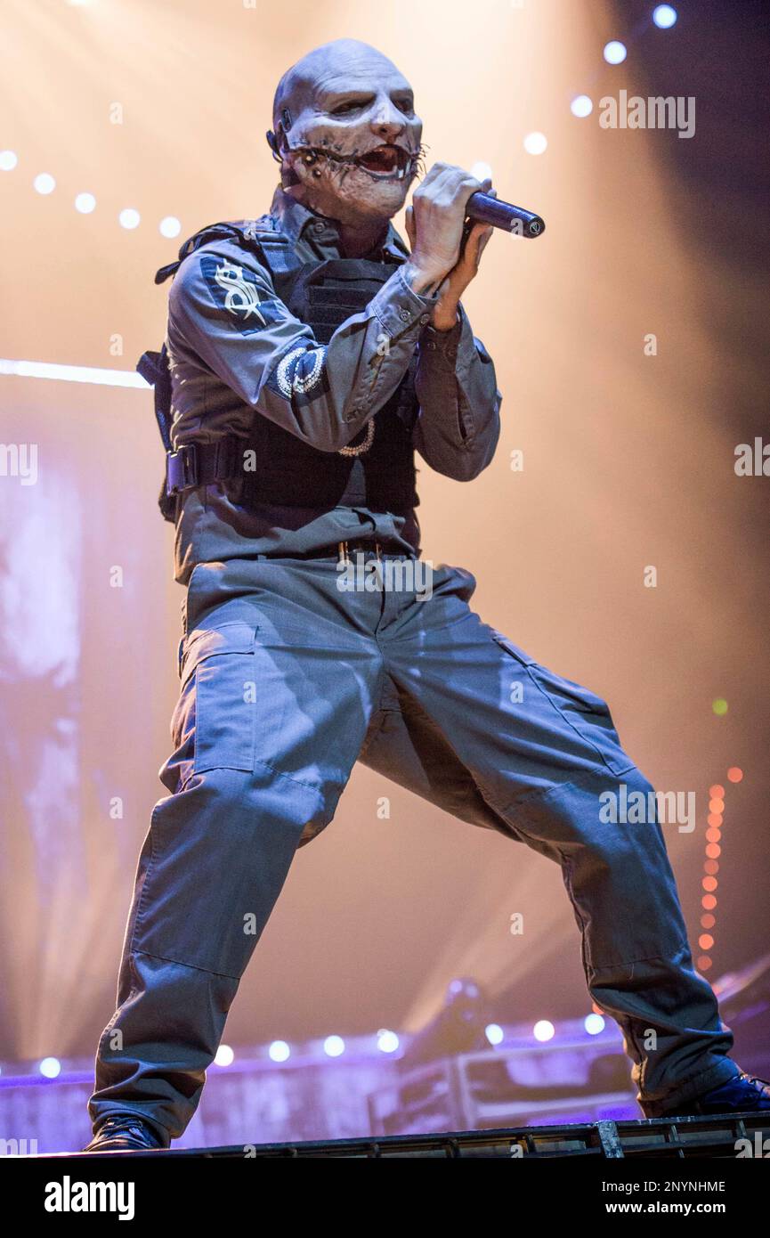 Corey Taylor of Slipknot performs at Rupp Arena on Nov. 22, 2014, in ...