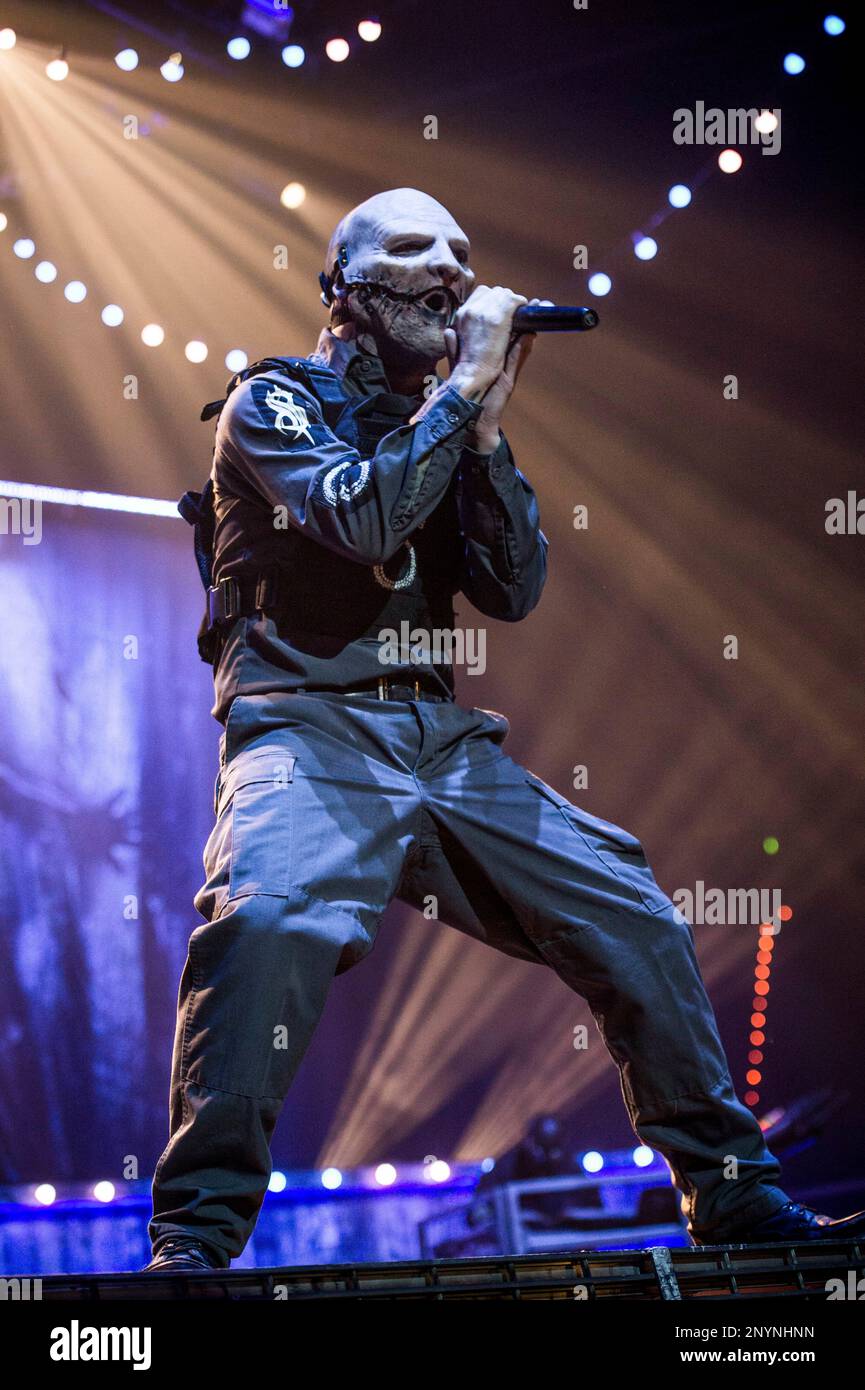 Corey Taylor of Slipknot performs at Rupp Arena on Nov. 22, 2014, in ...