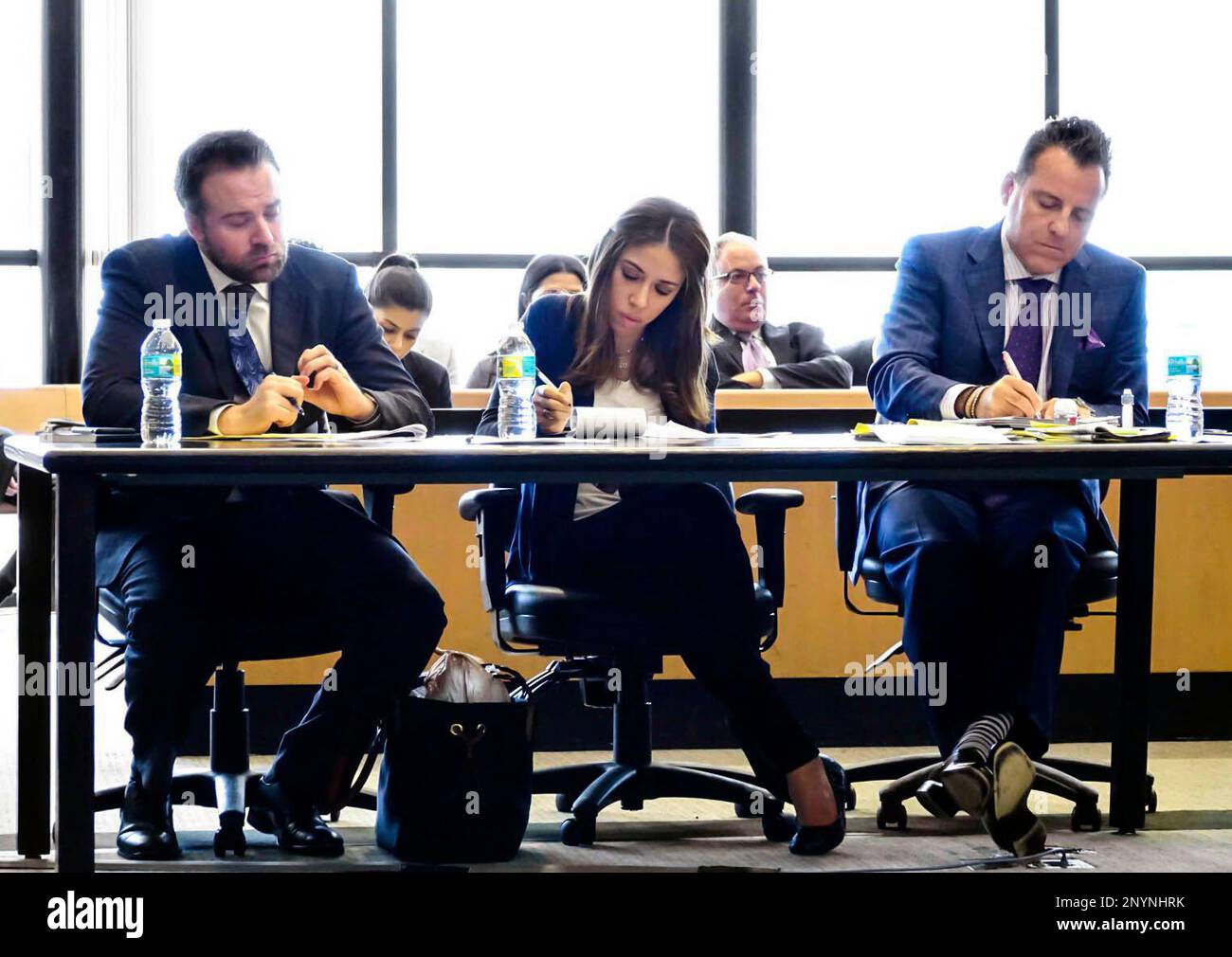 Dalia Dippolito sits with defense attorneys Greg Rosenfeld and Brian ...