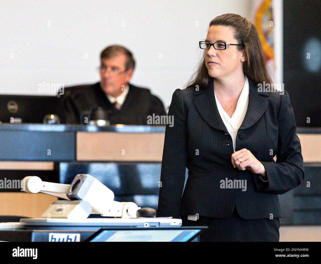 Assistant State Attorney Laura Burkhart Laurie begins her closing ...
