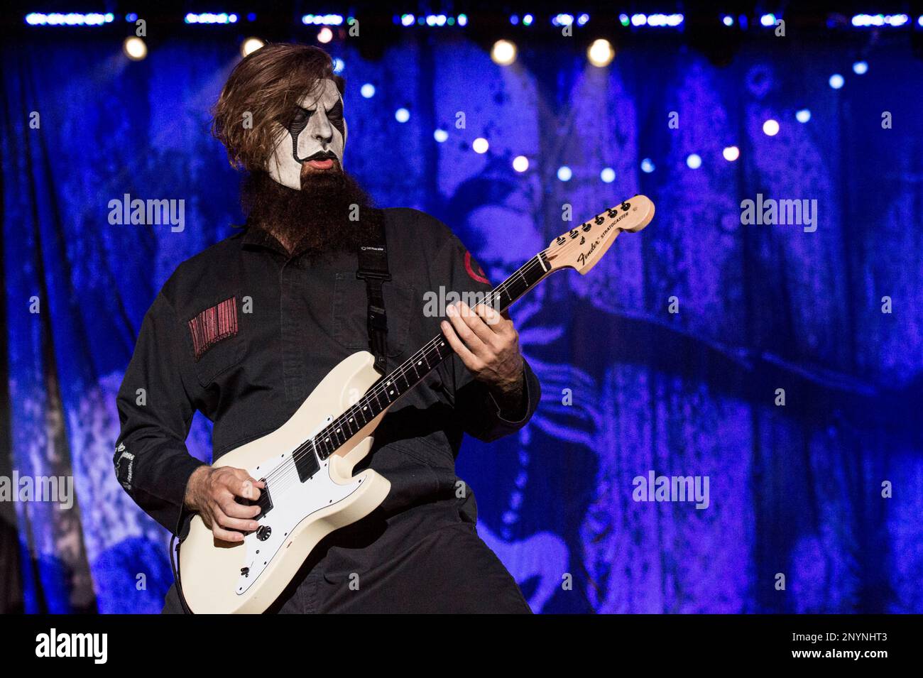 Jim Root of Slipknot performs at Champions Square on April 30, 2015, in ...