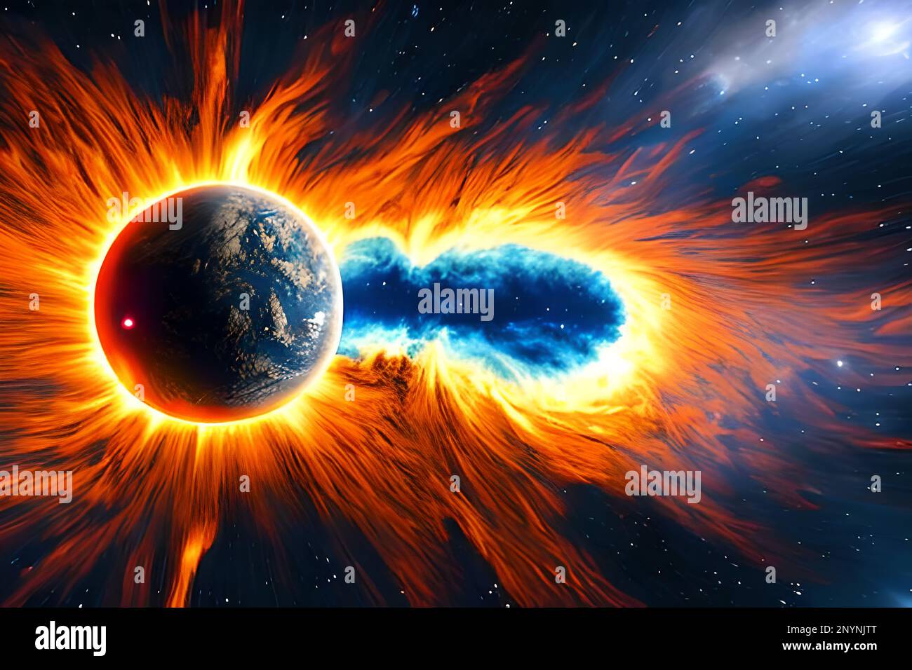 Explosion in space hi-res stock photography and images - Alamy