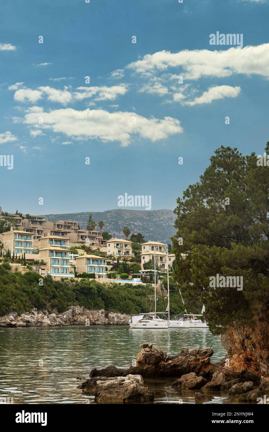 Bella Vraka beach Sivota Thesprotia Greece summer vacation Stock Photo ...