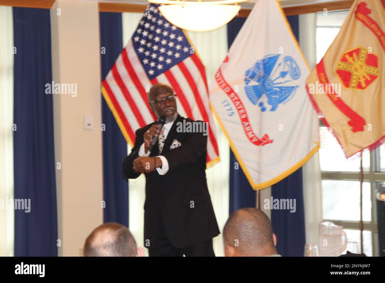 Guest speaker Marcus Gentry gives his presentation about Martin Luther ...