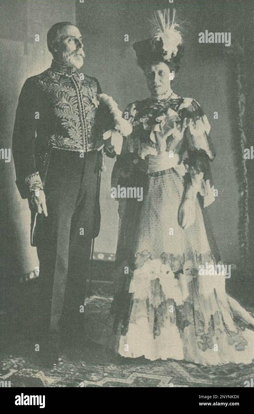 Sir Maurice de Bunsen and his wife Bertha Mary (née Lowry-Corry) c ...