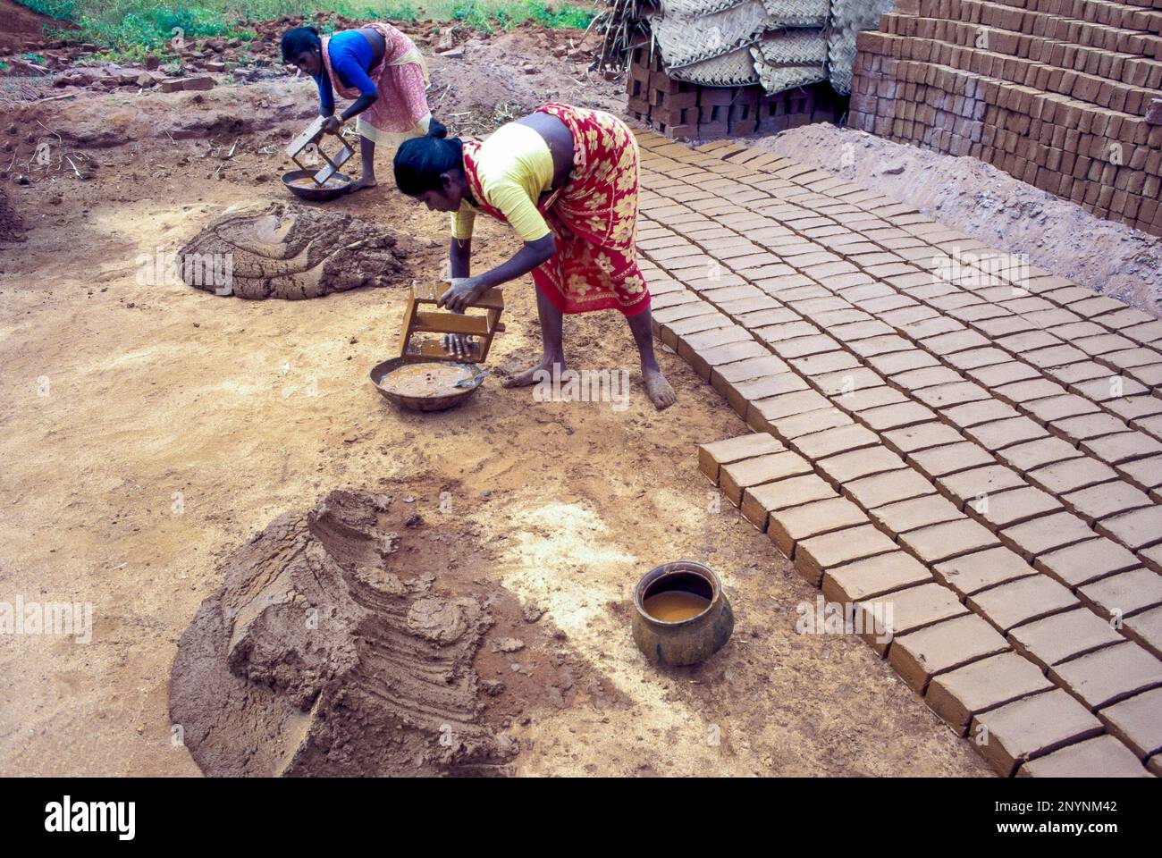 Making bricks hi-res stock photography and images - Alamy