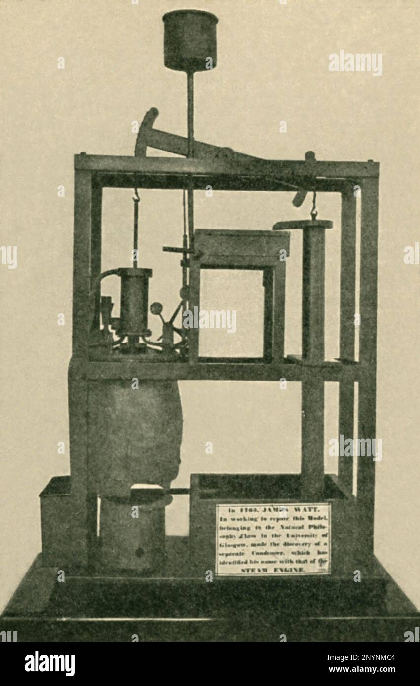 Photo of model Newcomen steam engine Stock Photo - Alamy