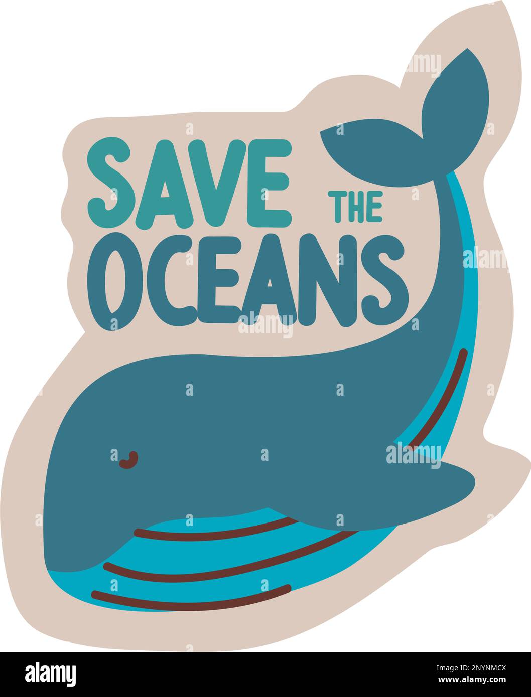 Save The Oceans Ecology Stamp Stock Vector Image And Art Alamy