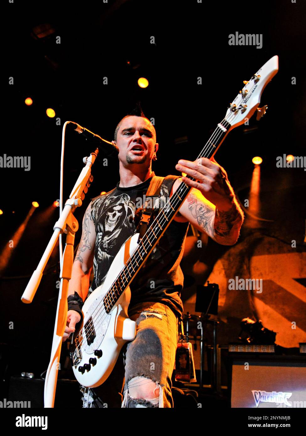 Jason James of Bullet for My Valentine performs during the Uproar ...