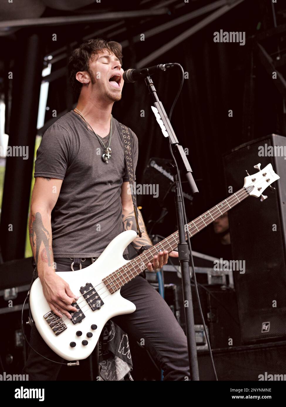 Zakk Sandler of Black Tide performs during the Uproar Festival at ...