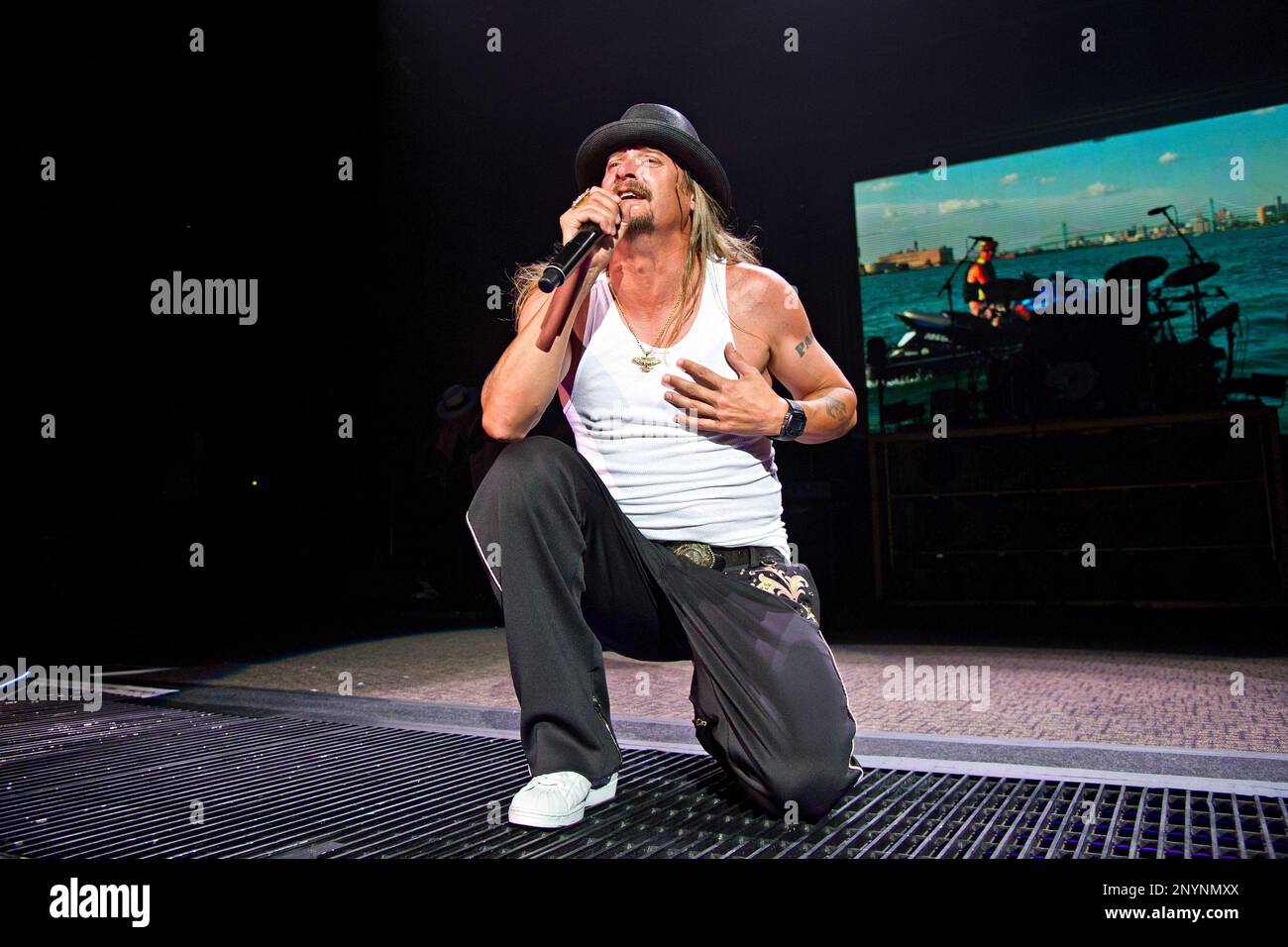 Kid Rock performs at Blossom Music Center on July 30, 2015, in Cuyahoga ...
