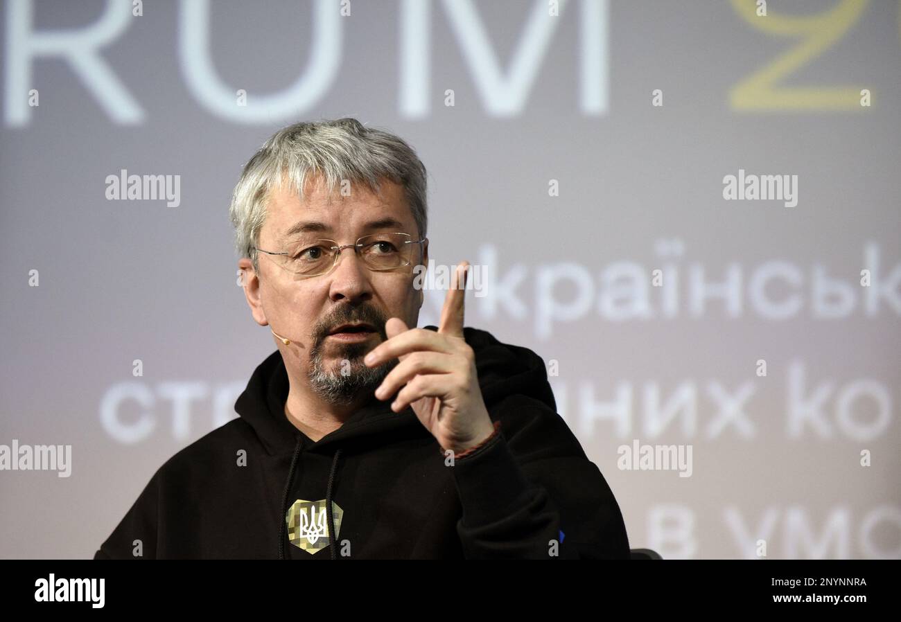 KYIV, UKRAINE - MARCH 2, 2023 - Minister of Culture and Information of ...