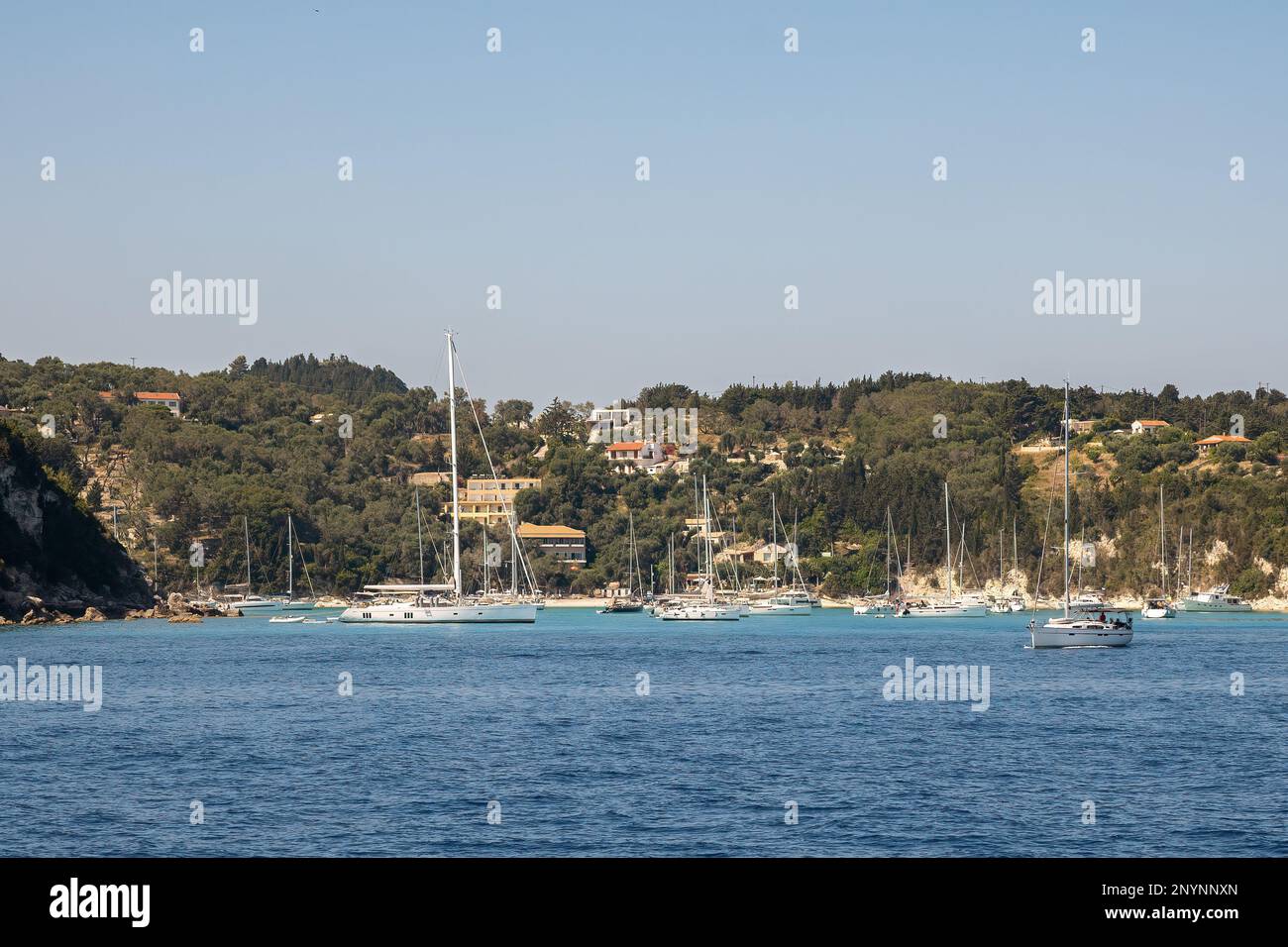 Summertime in Sivota Thesprotia Greece Paxos Islands Stock Photo - Alamy